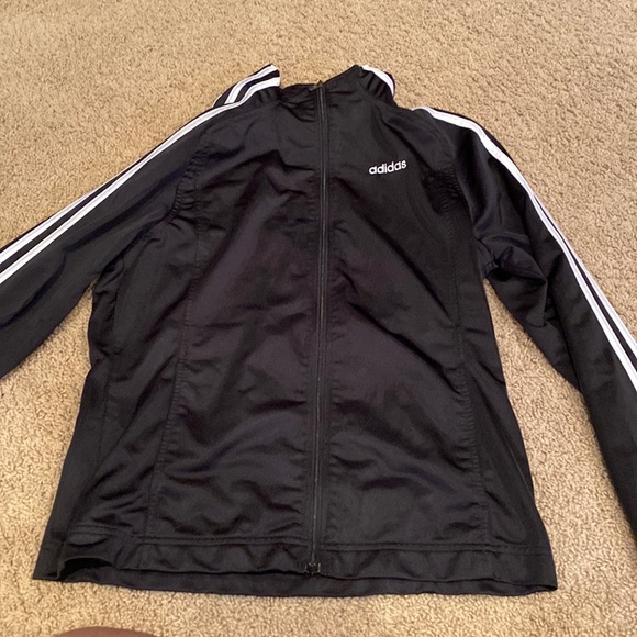 adidas | Jackets & Coats | Mens 9s Adidas Jacket Black And White | Poshmark